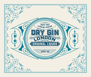 Gin Label Template Vector Images (over 560)