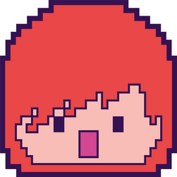 Pixelated face boy video game avatar Royalty Free Vector