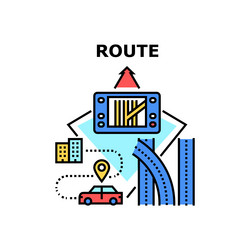 Explaining the route isolated cartoon Royalty Free Vector