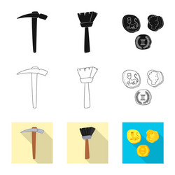 Story and items symbol set Royalty Free Vector Image