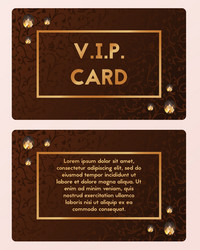 Vip business card with jewelry stones Royalty Free Vector