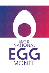 May is national egg month Royalty Free Vector Image