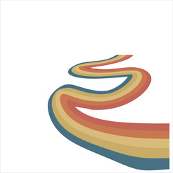 Retro wave rainbow Royalty Free Vector Image - VectorStock