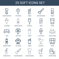 9 soft icons Royalty Free Vector Image - VectorStock