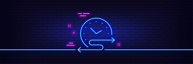 Time schedule line icon transport timetable sign Vector Image