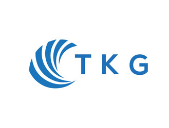 Tkg letter logo design on white background Vector Image