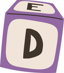 Block abc toy Royalty Free Vector Image - VectorStock