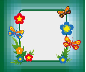 Happy bees frame background Royalty Free Vector Image