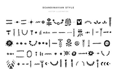Norwegian folk art bunad black pattern Royalty Free Vector