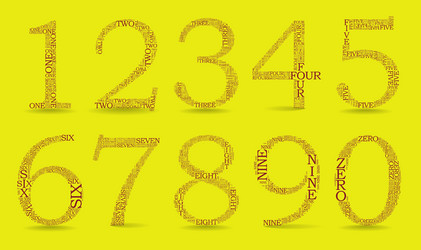 Yellow Numbers Vector Images (over 29,000)