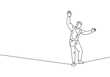 Acrobat dancing in hoop aerial gymnast Royalty Free Vector