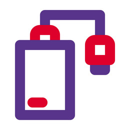 External hard drive to expand storage capacity Vector Image