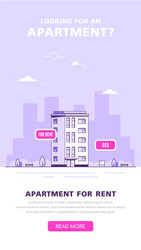 Real estate concept in half circle Royalty Free Vector Image