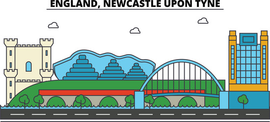 Newcastle Skyline Vector Images (over 100)