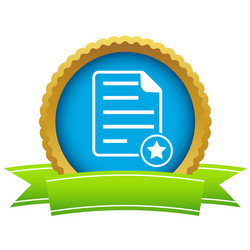 Favorite document icon Royalty Free Vector Image