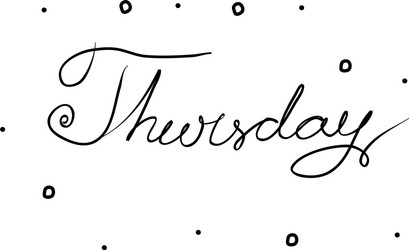 Thursday Word Vector Images (over 570)