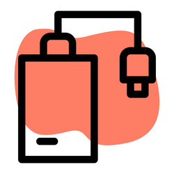 External hard drive to expand storage capacity Vector Image