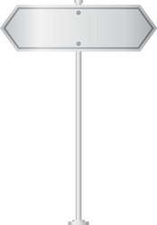 Realistic metal poles collection isolated Vector Image