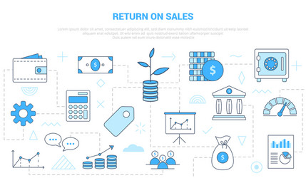 Increasing sales revenue strategy flat concept Vector Image