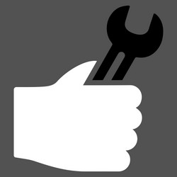 Service hand icon Royalty Free Vector Image - VectorStock