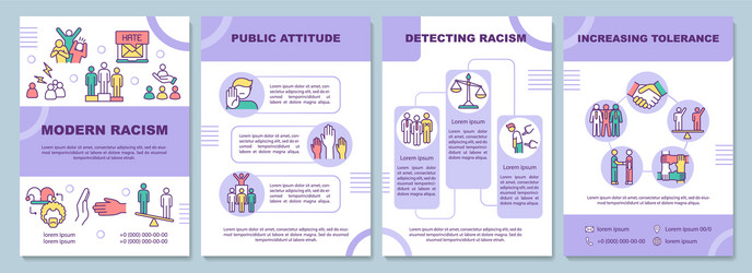 Human rights brochure template Royalty Free Vector Image