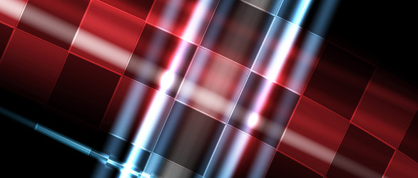 Racing car light in motion with checkered Vector Image