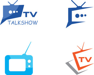 Tv logo design Royalty Free Vector Image - VectorStock