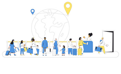 International Migration Vector Images (over 1,200)