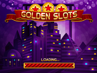 An example of loading screen for a computer game Vector Image