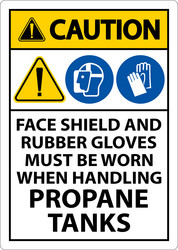 Safety first ppe required when handling propane Vector Image