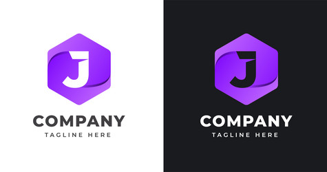 Letter j logo and microphone icon element design Vector Image