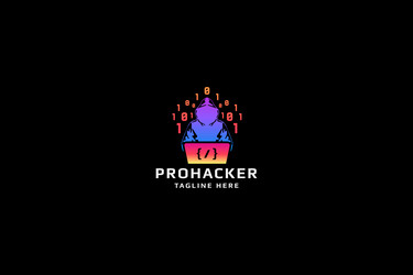 Logo hacker Royalty Free Vector Image - VectorStock