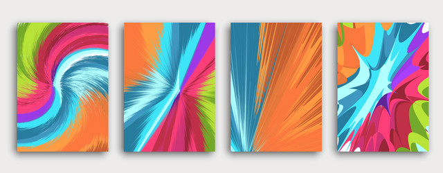 Multi-colored book cover page design creative Vector Image