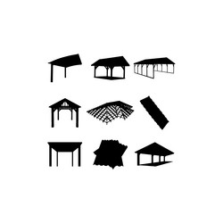 Home building collection set design Royalty Free Vector