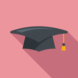 School board icon flat student education Vector Image