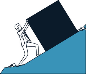 Man Pushing Rock Vector Images (over 200)