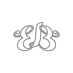 Cursive Font Letter E Vector Images (63)