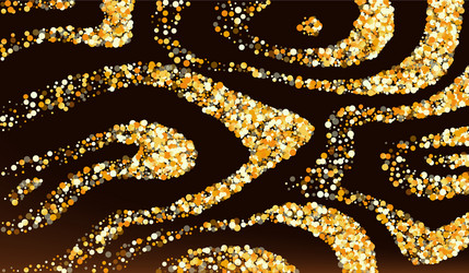 Gold sparkle festive brown dark background light Vector Image
