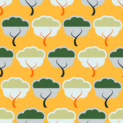 Seamless background with tree Royalty Free Vector Image