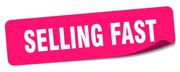 Selling fast sticker selling fast label Royalty Free Vector
