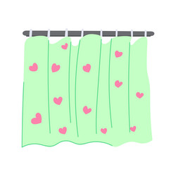 Clean shower curtain cartoon Royalty Free Vector Image