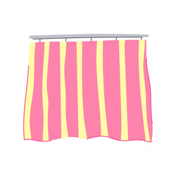 Clean shower curtain cartoon Royalty Free Vector Image