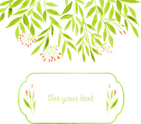 Spring fresh green leaves Royalty Free Vector Image