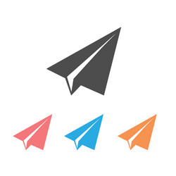 Flying paper airplane Royalty Free Vector Image