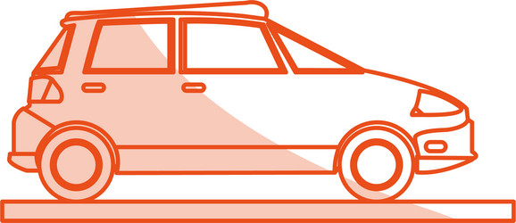 Car flat shadow Royalty Free Vector Image - VectorStock