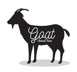Goat animal farm icon Royalty Free Vector Image
