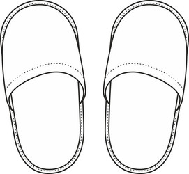House slippers set fashion cad Royalty Free Vector Image