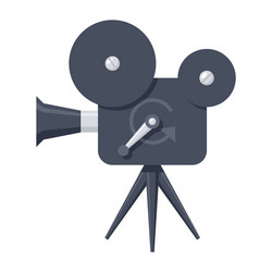 Flat camera film Royalty Free Vector Image - VectorStock