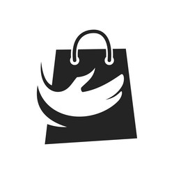 Shop logo template icon brand identity isolated Vector Image