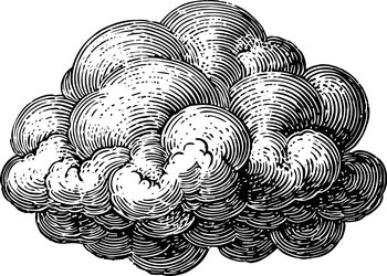 Cloud Engraving Vector Images (over 1,100)